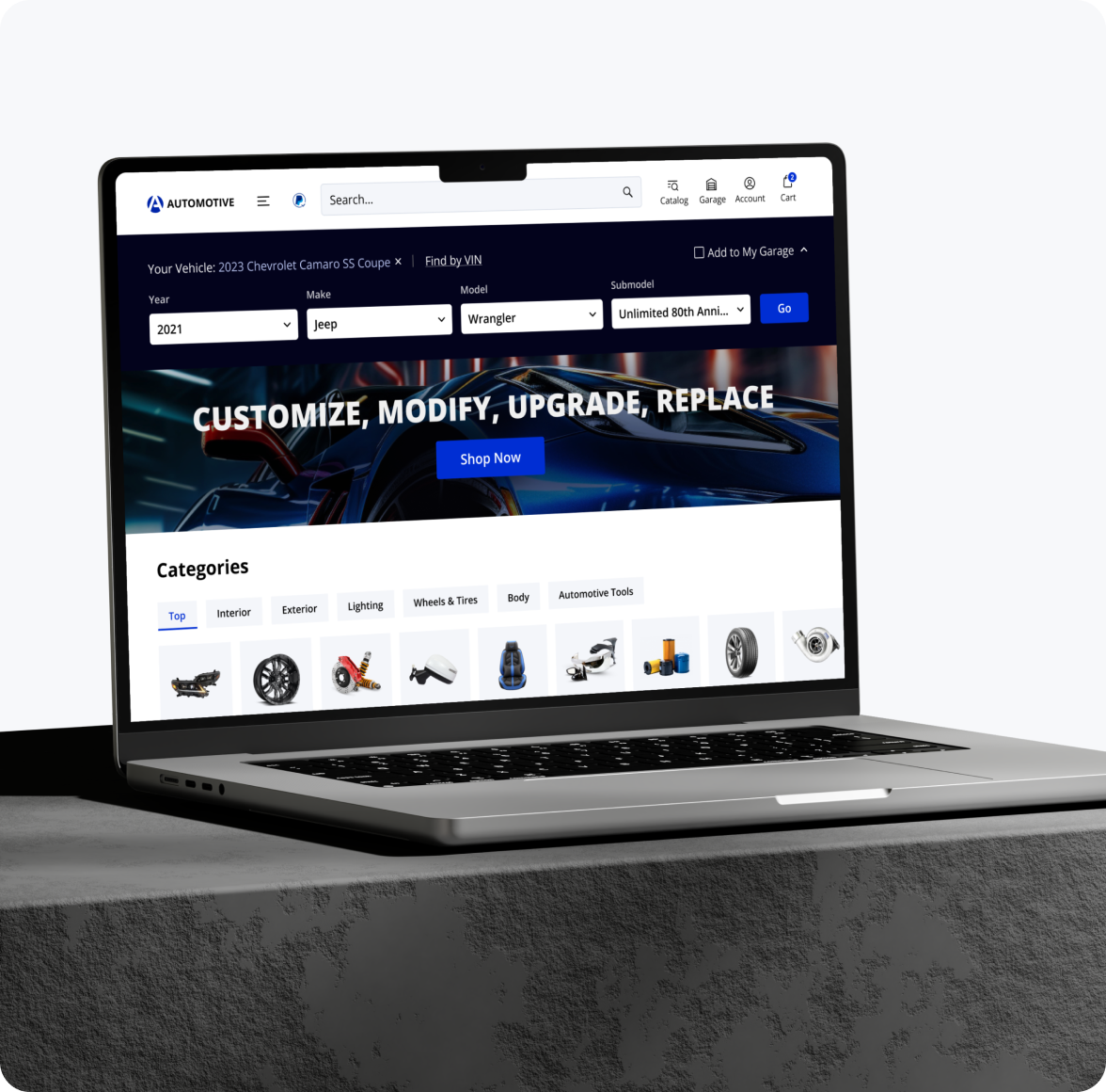 Automotive eCommerce Platform for Auto Parts Businesses