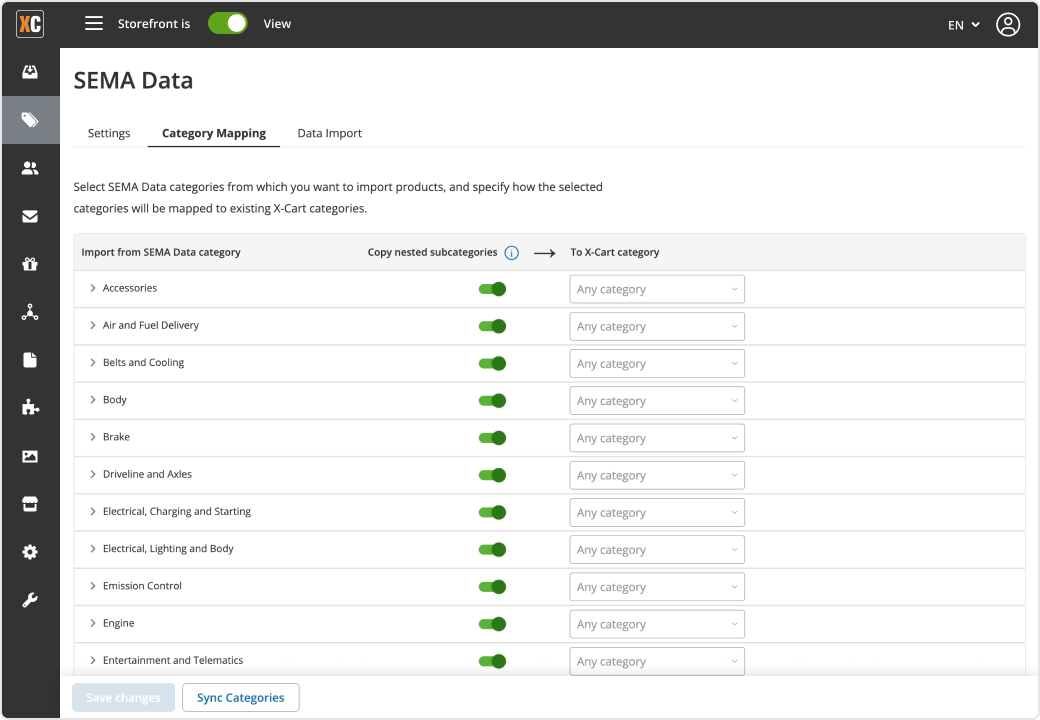 Smart Category Mapping | X-Cart